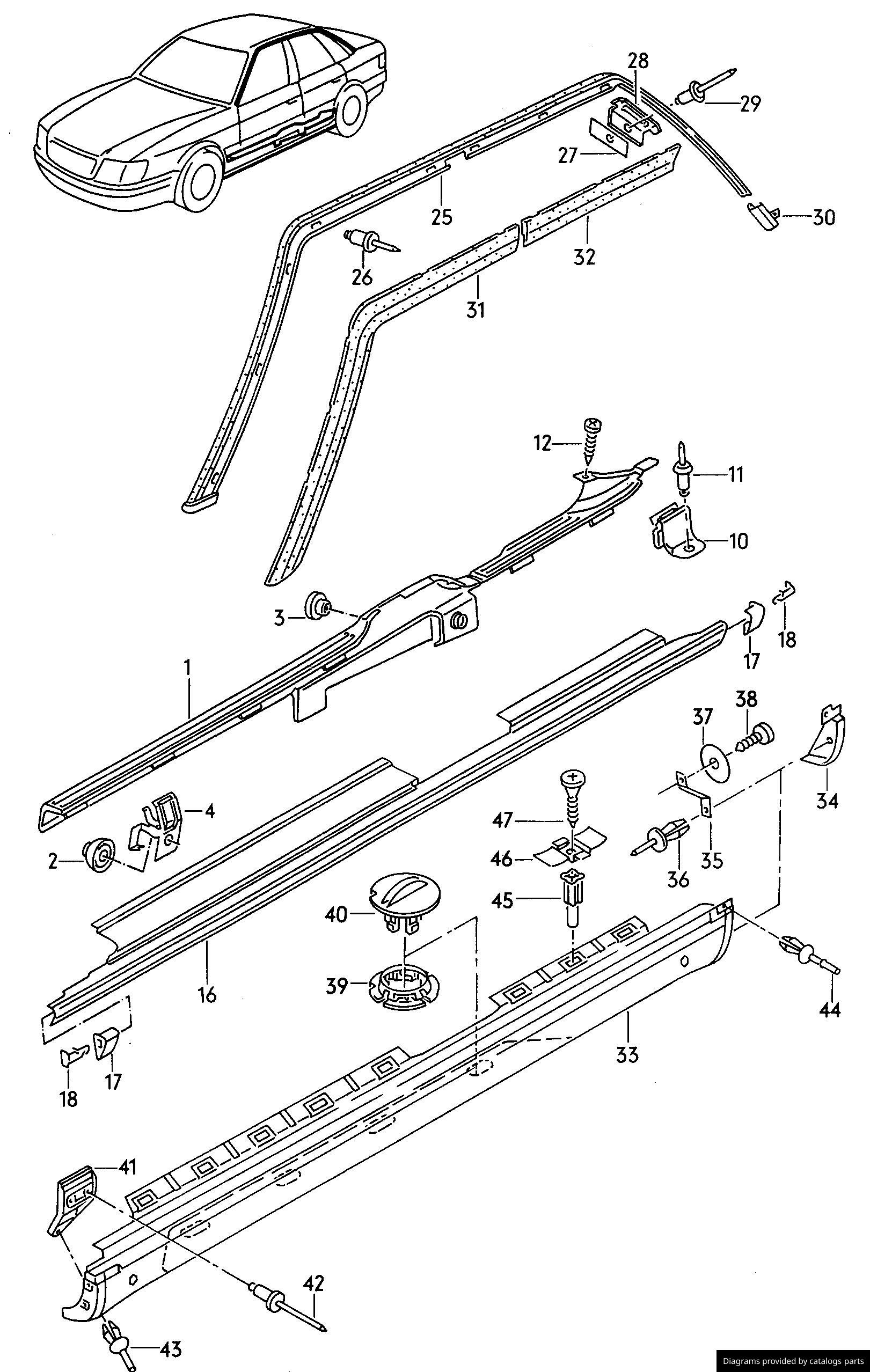 Porsche / Volkswagen / Audi Spreader Rivet N90558401 - LLLParts