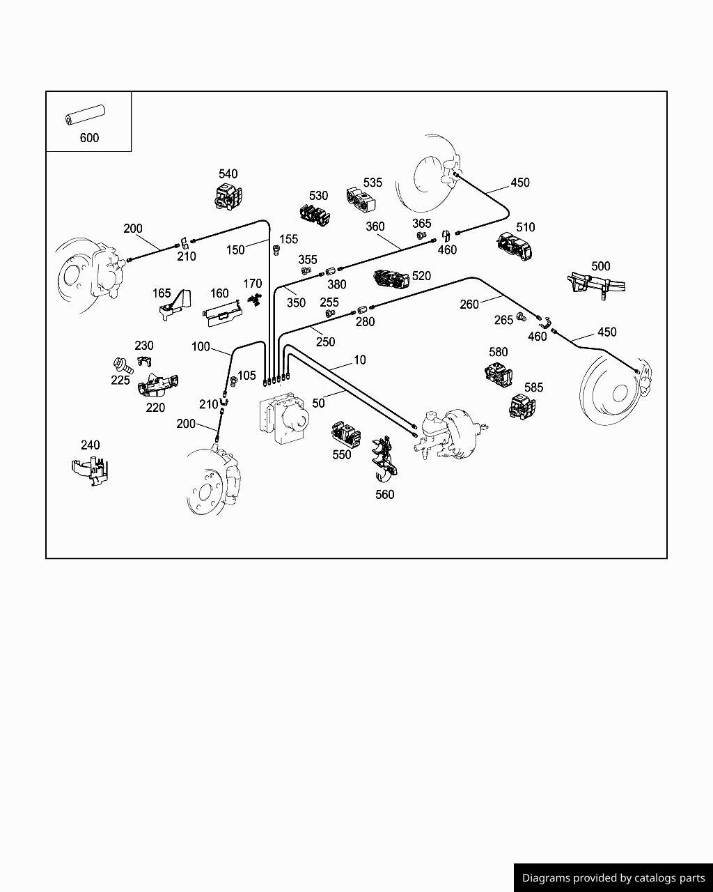 Mercedes Benz Bracket A1665450200 - LLLParts