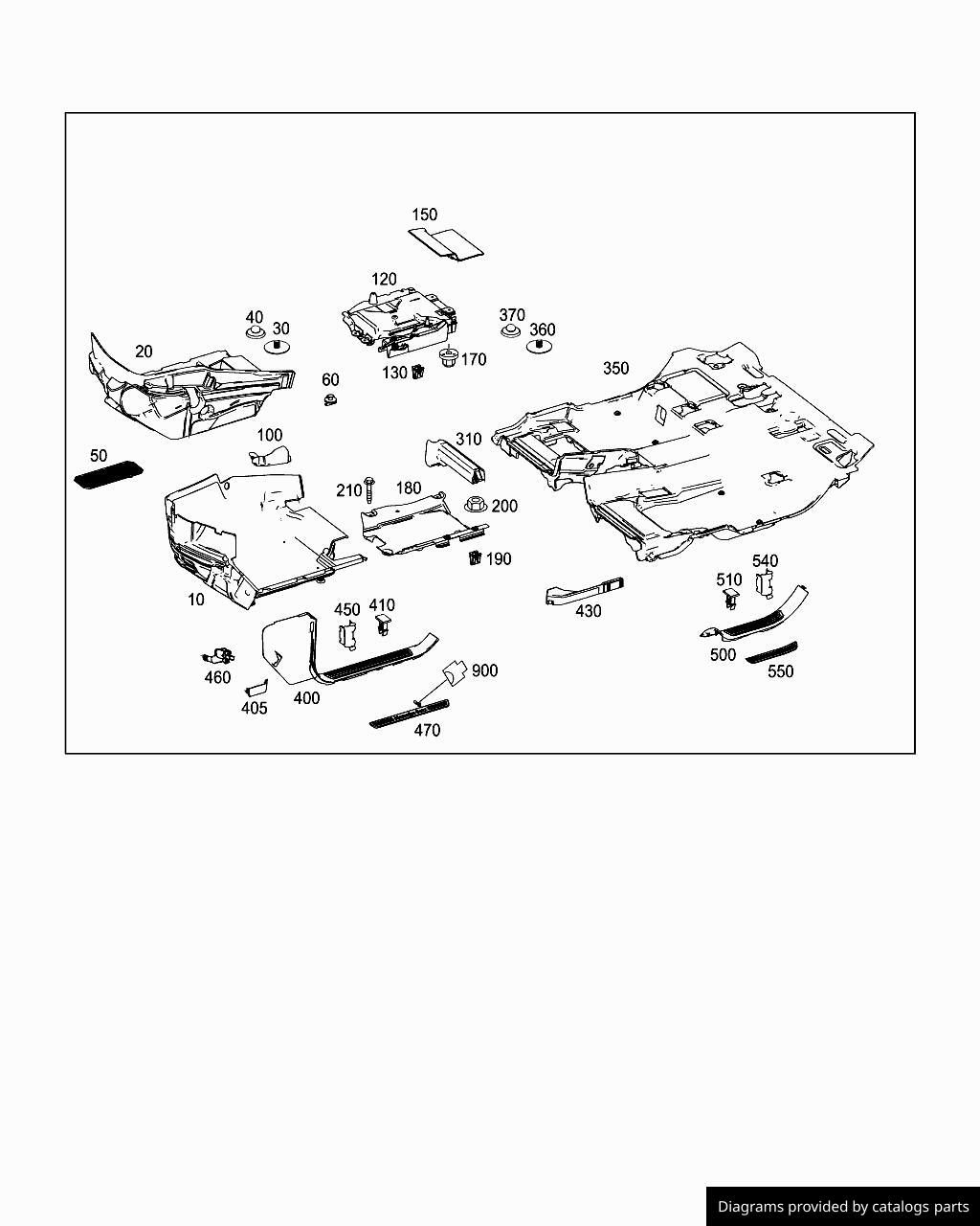 Mercedes Benz Floor Flap A1666800223 - LLLParts
